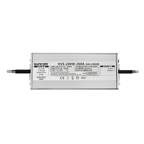 HVS High Quality 200W Output 180-260V LED Street Light Driver